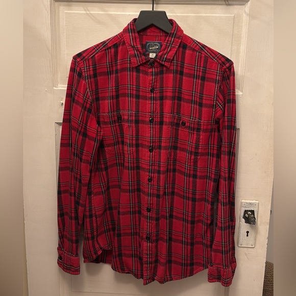 J. Crew | Shirts | Jcrew Red Flannel Shirt In Medium | Poshmark